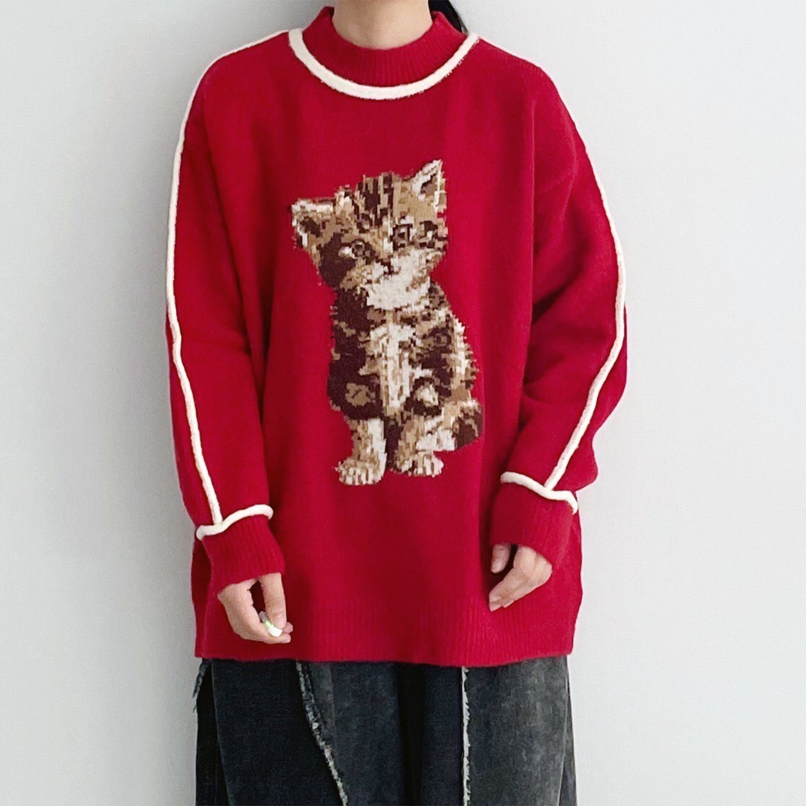 [Lupilien]パイピングねこプルオーバー – fiLL